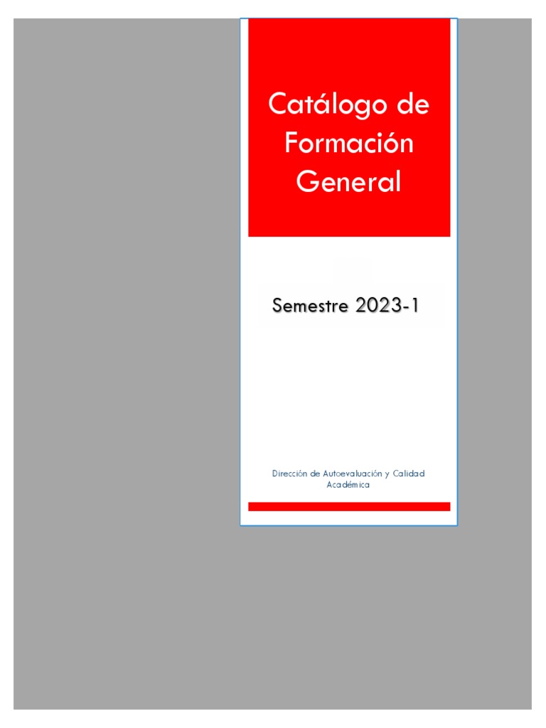 Catálogo de FG 2023-1 (V 31.01.2023) | PDF | Ciencias de la Computación ...