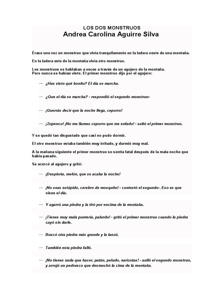 Los Dos Monstruos | PDF