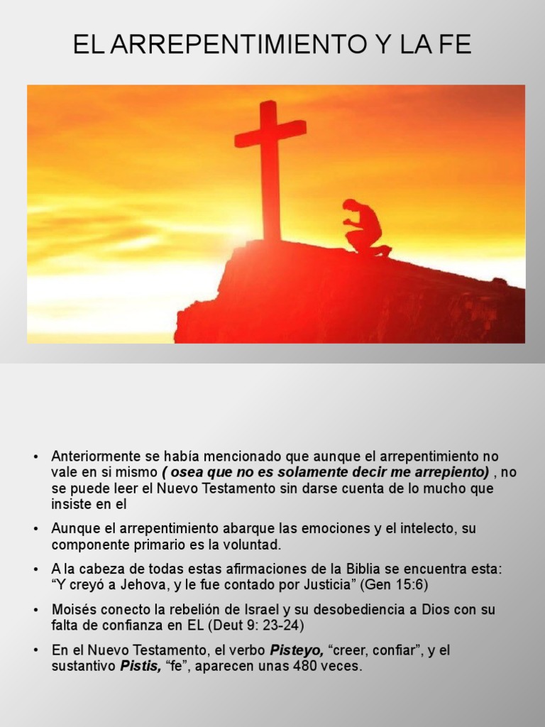 Arrepentimiento y Fe | PDF | Religión y espiritualidad