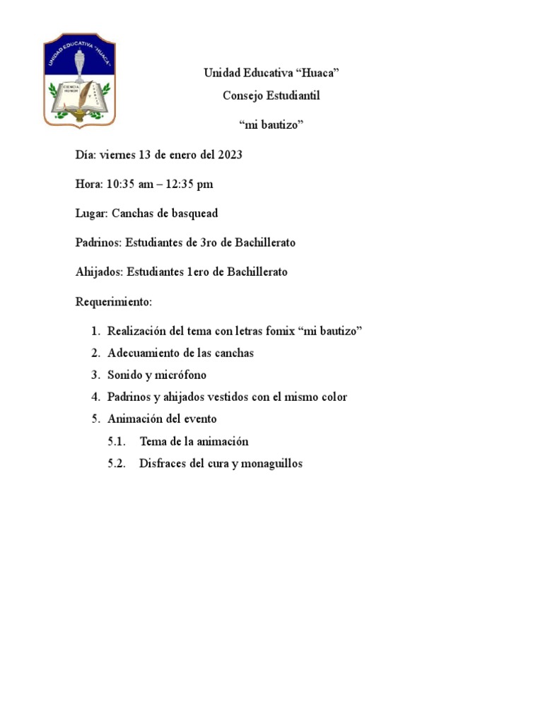 Programa de Novatadas | PDF