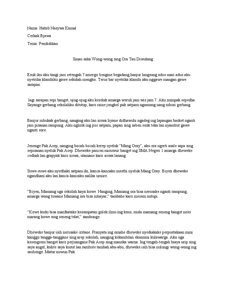 Proposal Mini: Inspirasi Pendidikan | PDF | Poetry