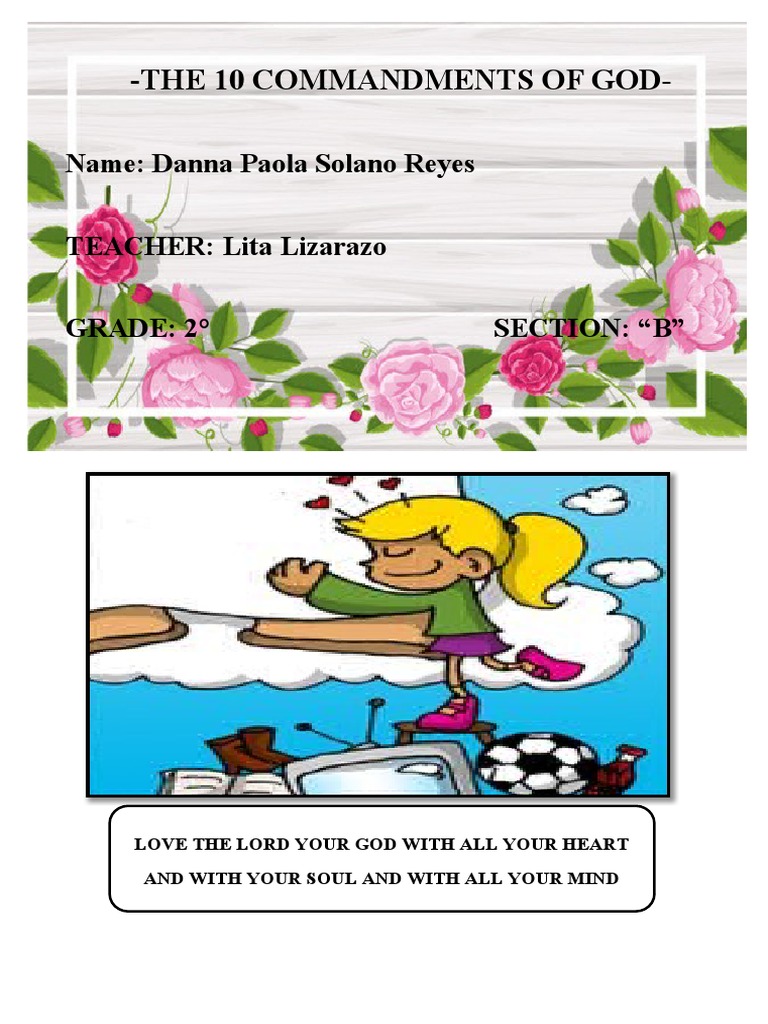 The Ten Commandments: A Second Grade Student's Religious Education ...