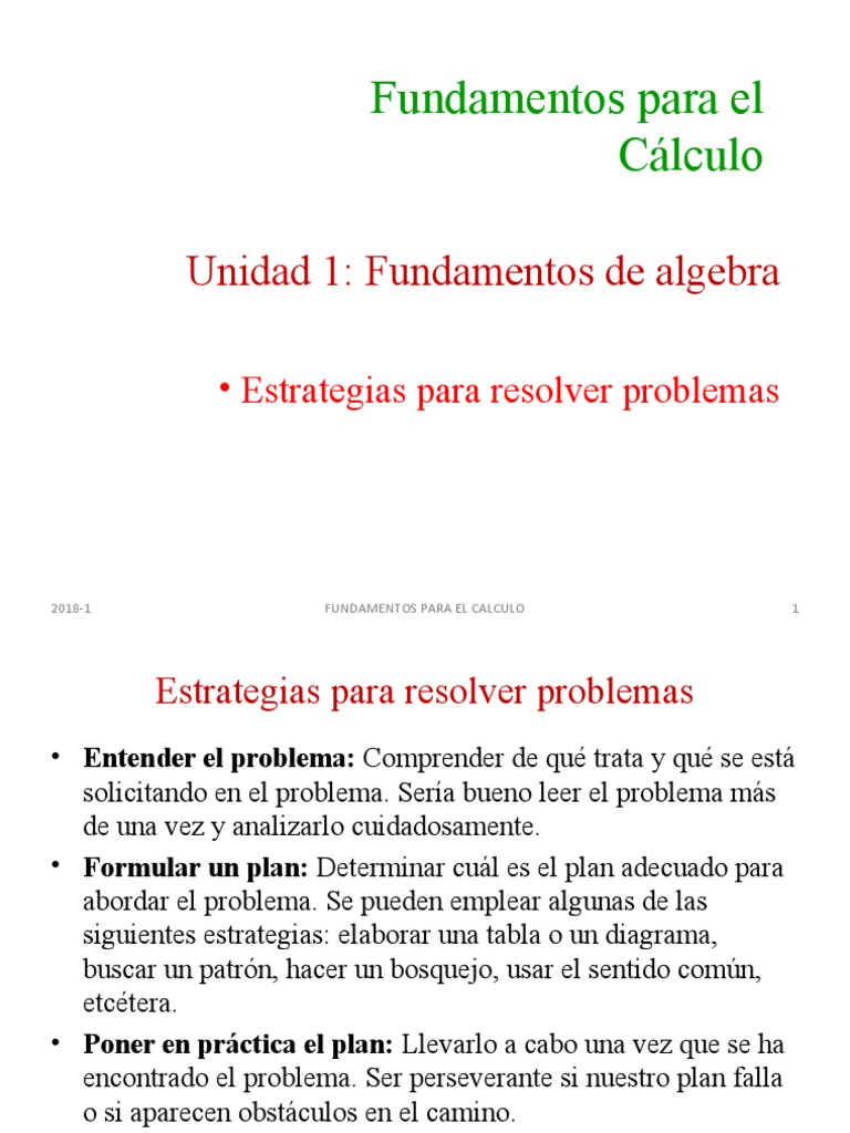 01.1 Resolución de Problemas | PDF | Matemáticas