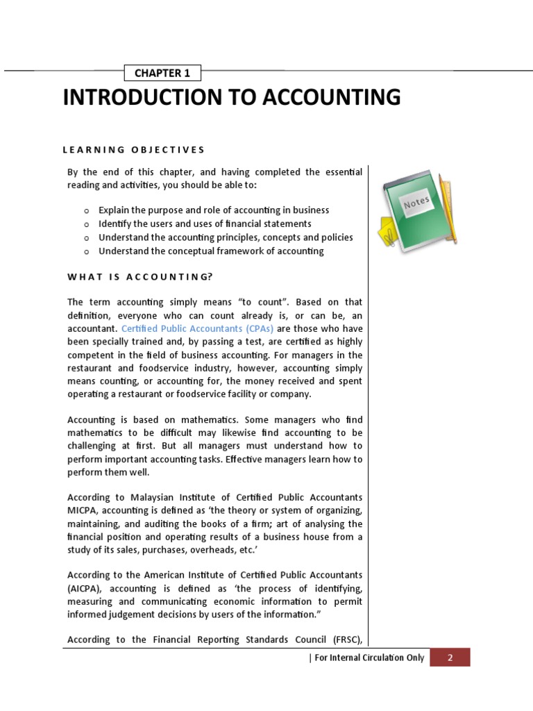 CHAPTER 1 Student | PDF | Accounting | Audit