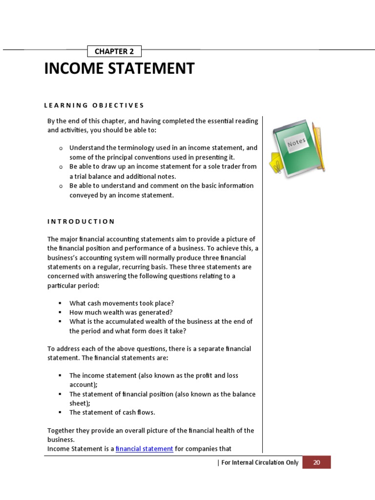 CHAPTER 2 Student | PDF | Debits And Credits | Income Statement