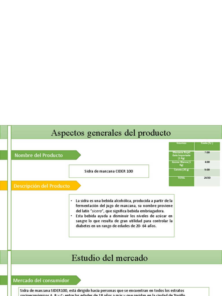 PPT-Proyectos de Inversión - Sidra | PDF | Sidra | Fermentación