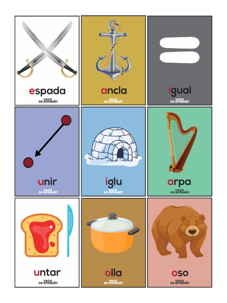 Loteria de Las Vocales | PDF