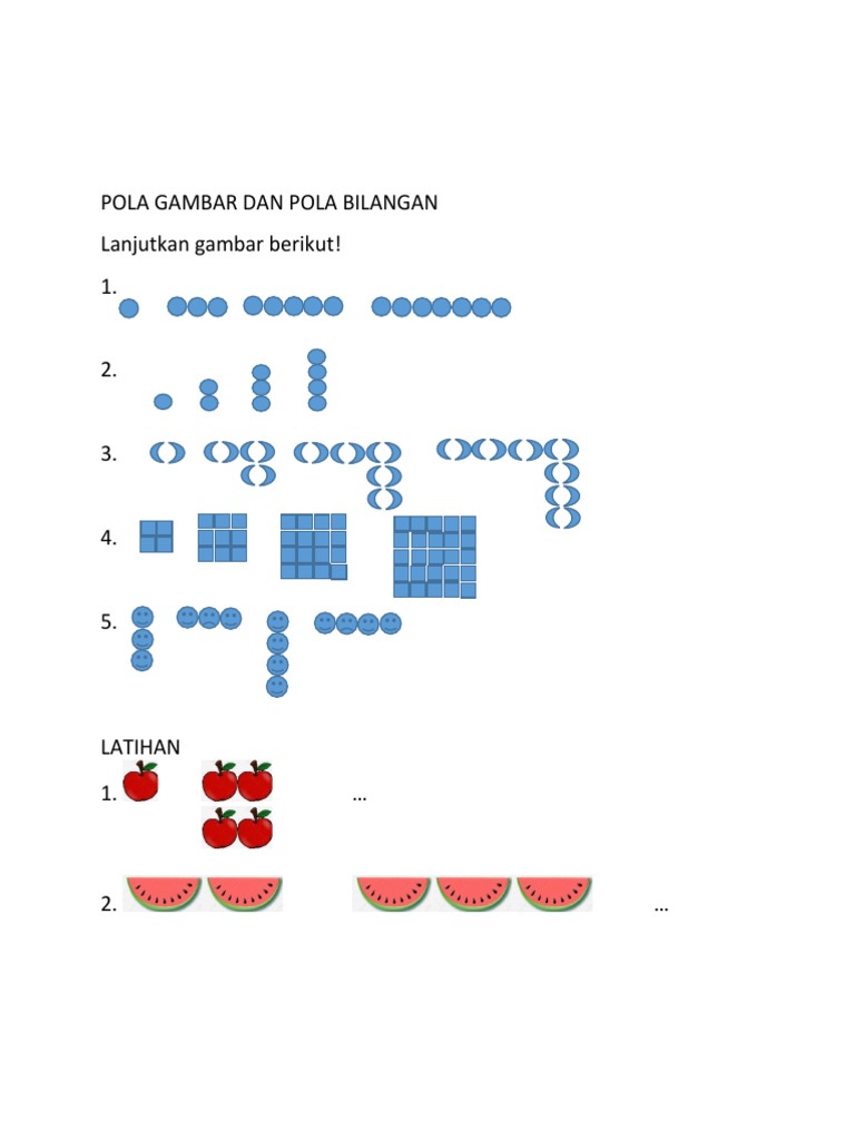 Pola Gambar Dan Pola Bilangan | PDF | Seni & Disiplin Bahasa