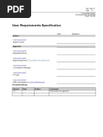URS Template - 27022025 | PDF
