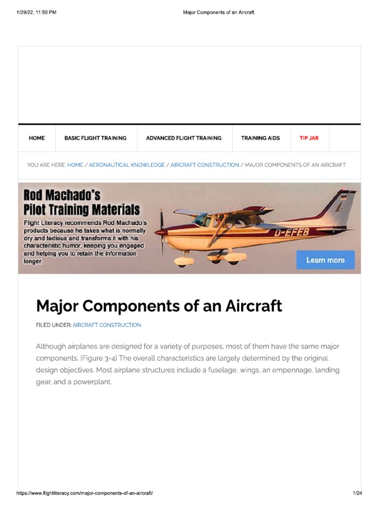 Components of Aircraft | PDF