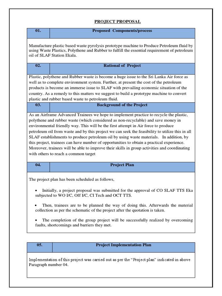 Project Proposal | Download Free PDF | Waste | Recycling