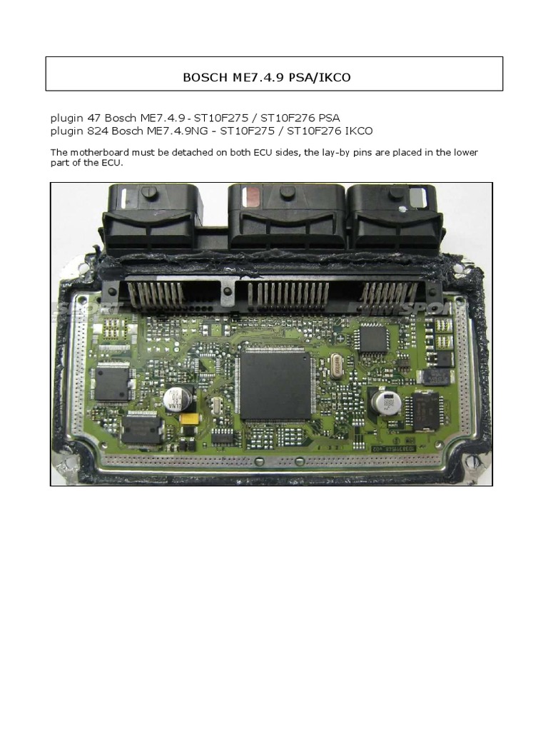 Guide to Connecting and Programming Bosch ME7.4.9 ECUs for PSA and IKCO ...