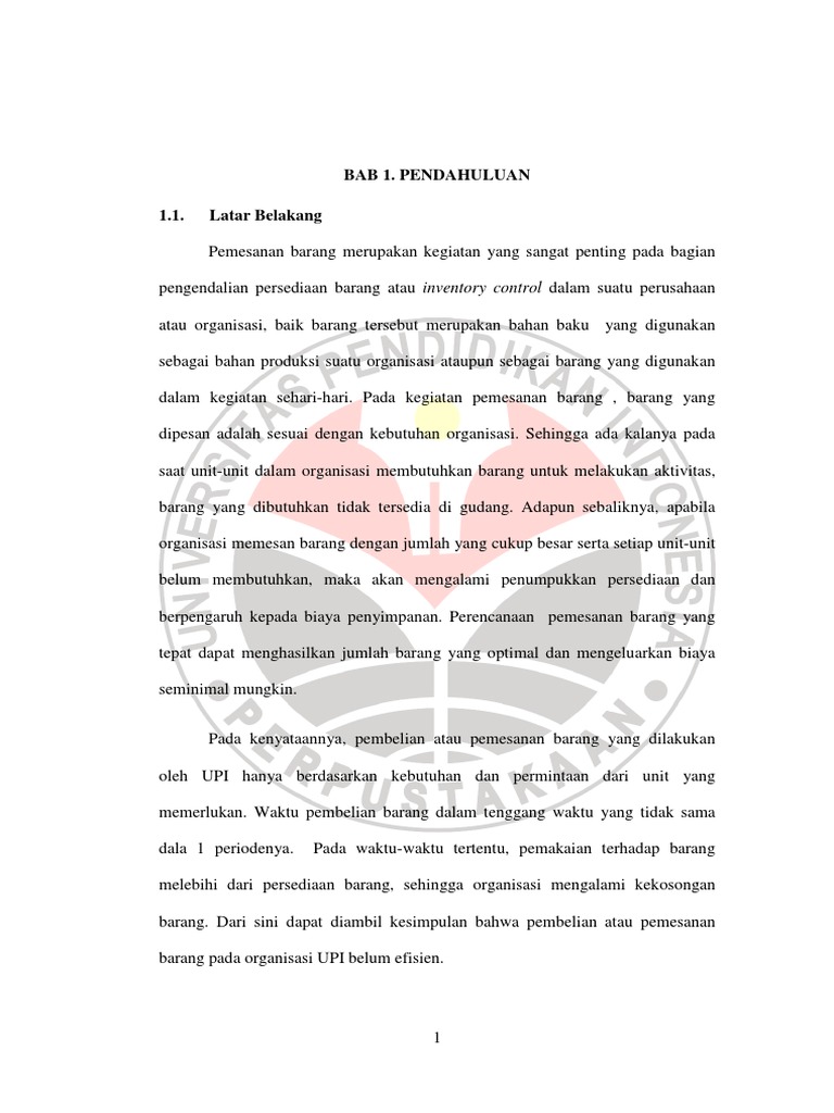 Pengendalian Inventory | PDF