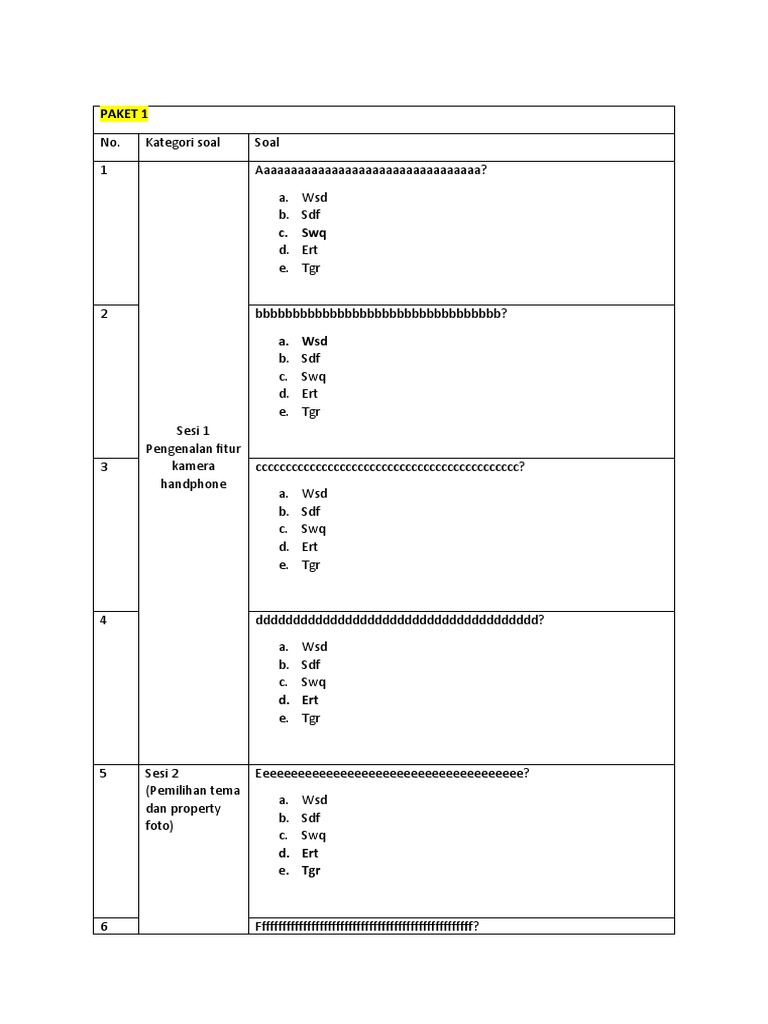 Contoh Prepost Yang Benar | PDF