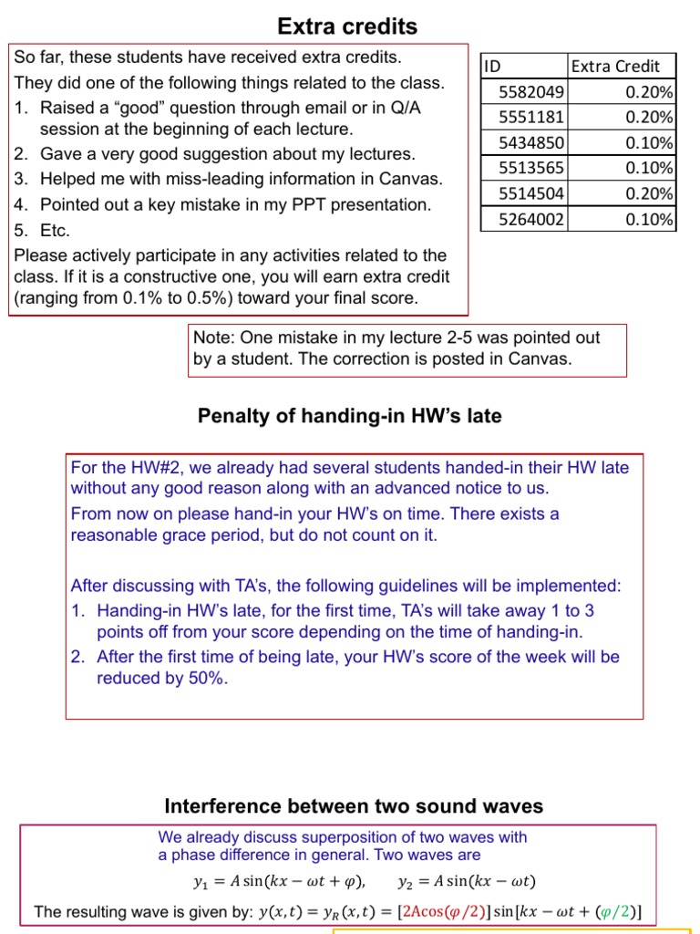 Lec 2 10 Interference Sound Waves 21 P | PDF | Resonance | Oscillation