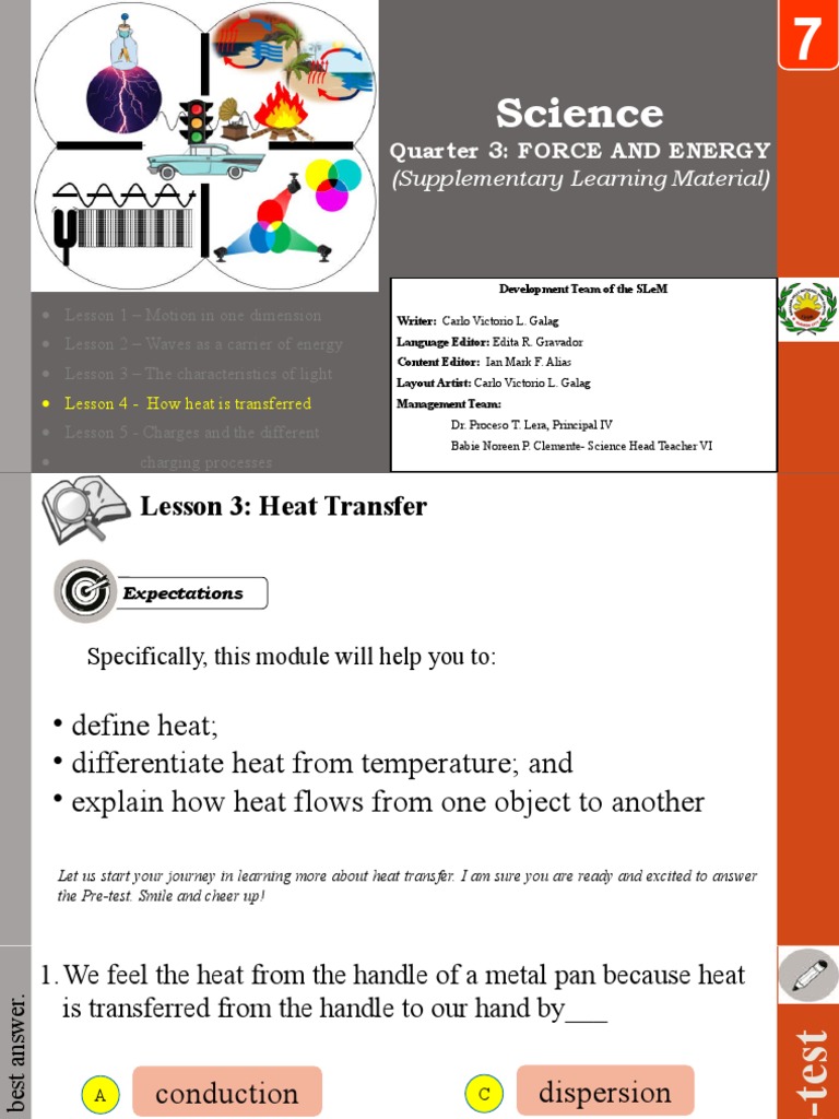 Heat Transfer: Science Learning Module | PDF | Heat Transfer | Heat