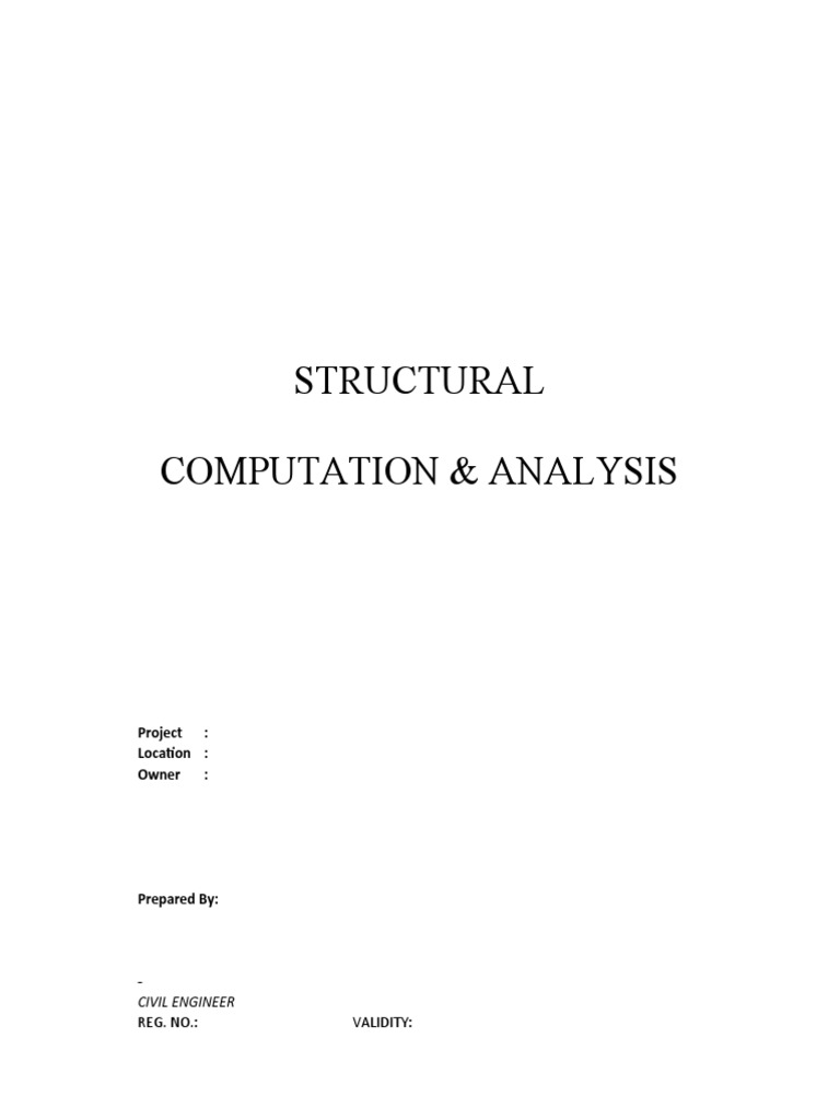 Structural Analysis Computation Manual Excel | PDF | Truss | Civil ...