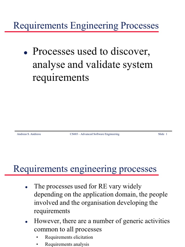 Advanced Requirements Engineering Process | PDF | Use Case | System
