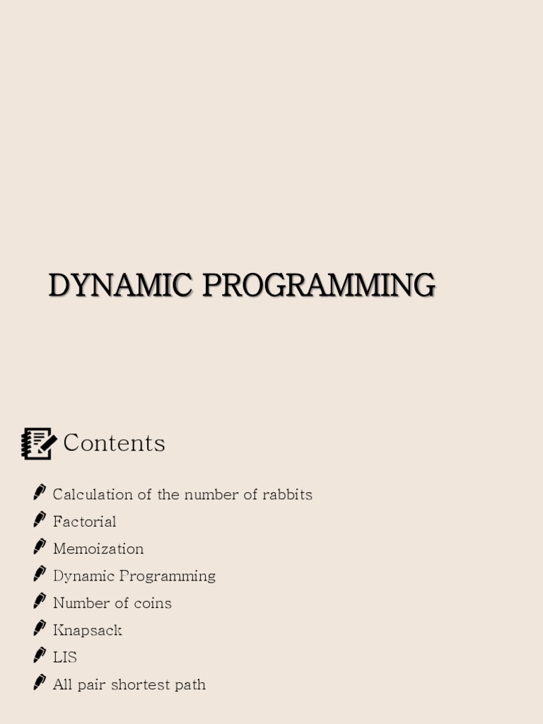 03 Dynammic Programming Pdf Dynamic Programming Mathematical Optimization 