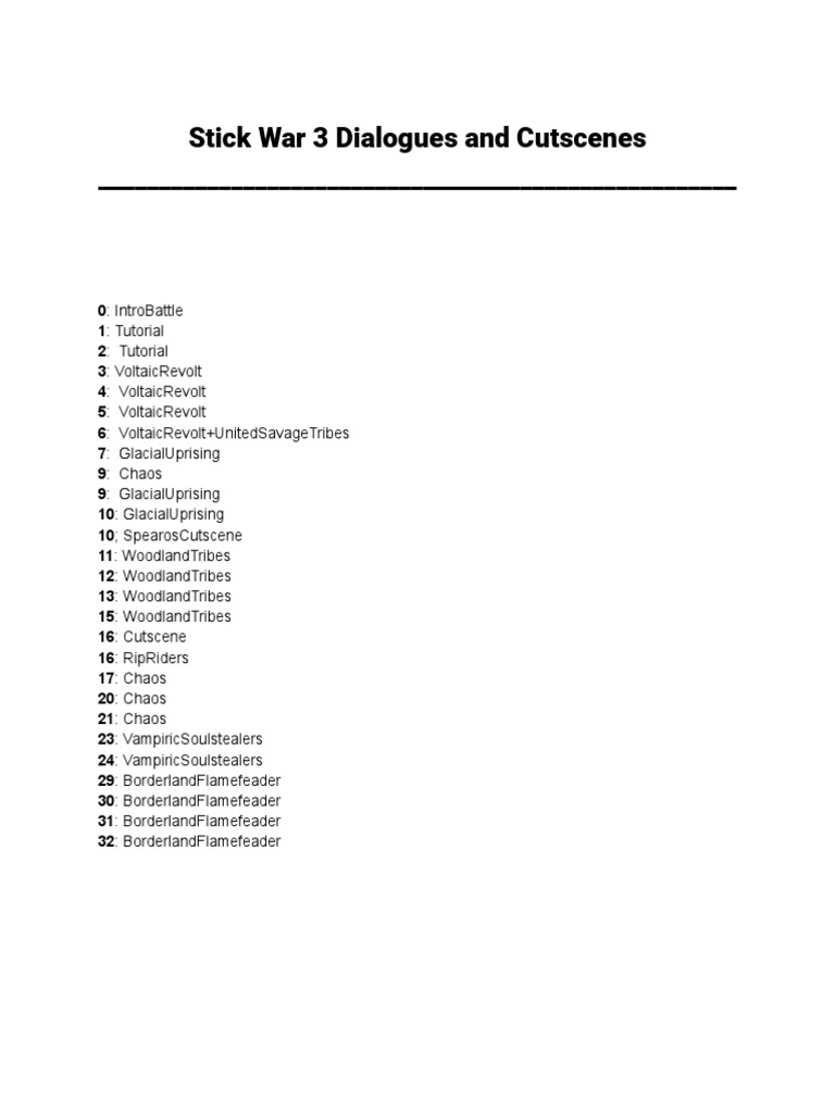 SW3 Campaign Spoilers | PDF