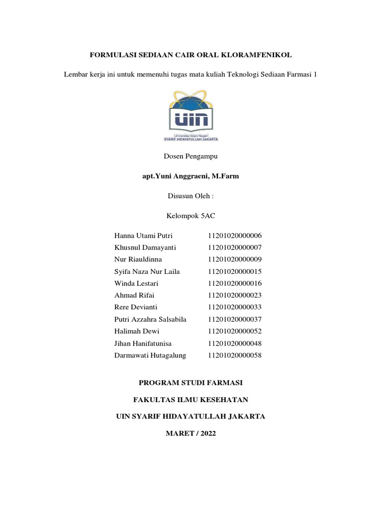 Formulasi Sediaan Cair | PDF