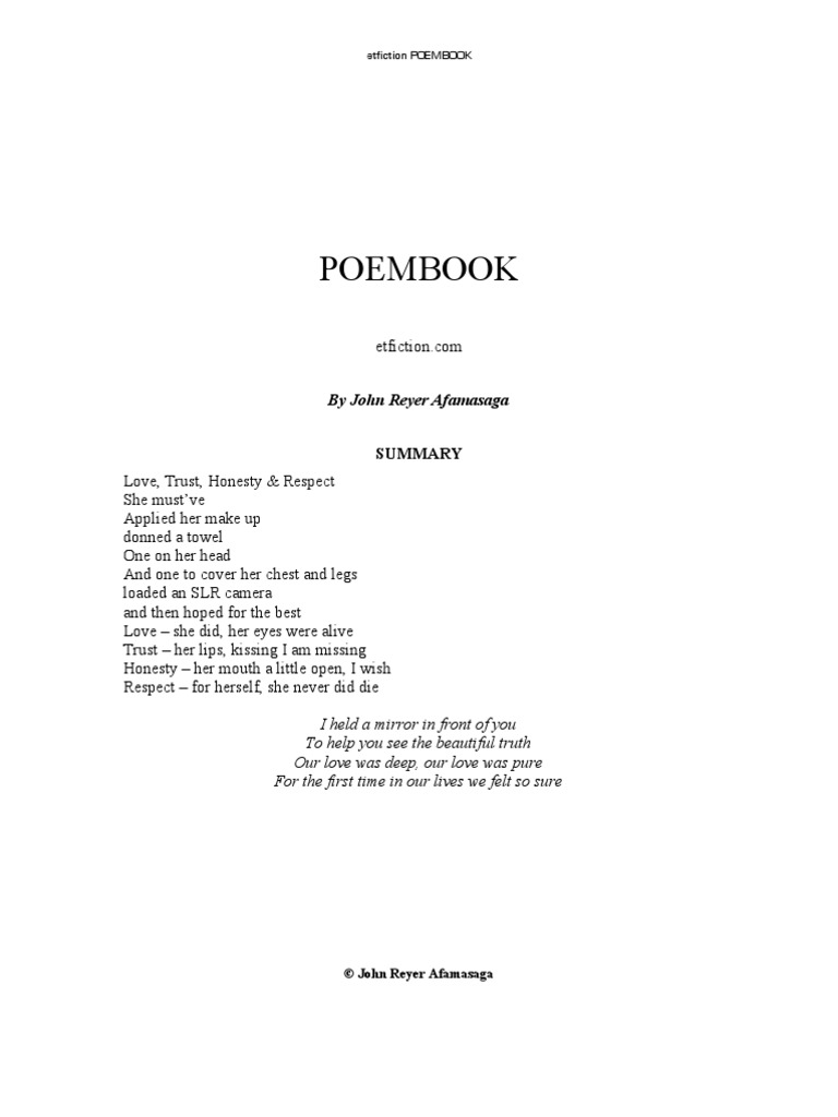 Poem Book | PDF | Nature