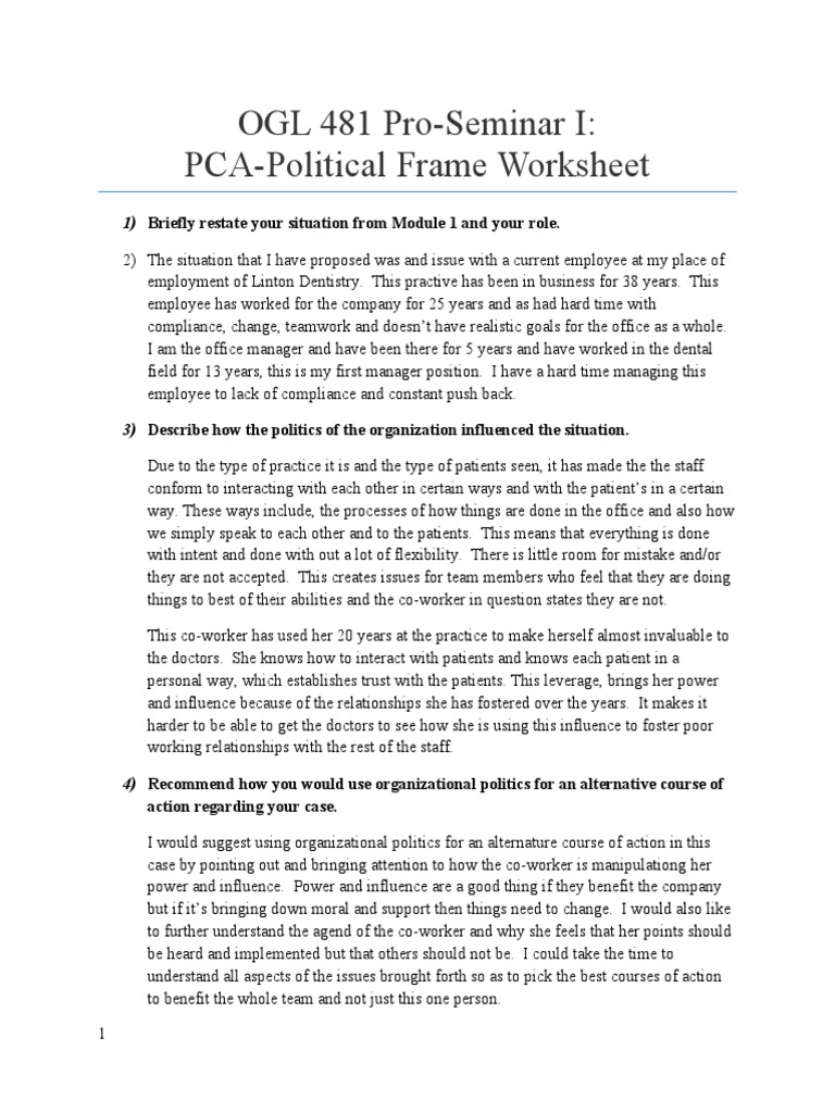 4 Political Frame Worksheet | Download Free PDF | Employment ...