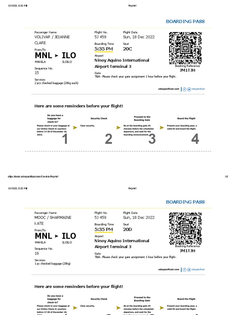 Cebu Pacific Boarding Pass Guide | PDF | Aviation | Transport