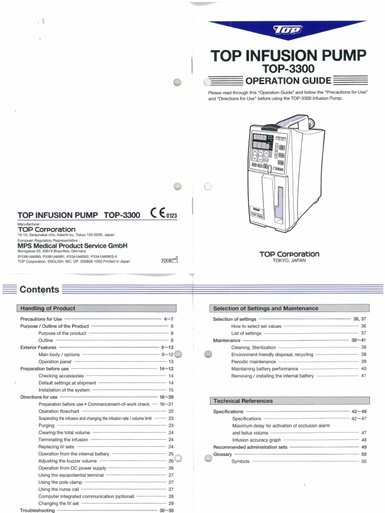 TOP-3300 Operation Manual All | PDF