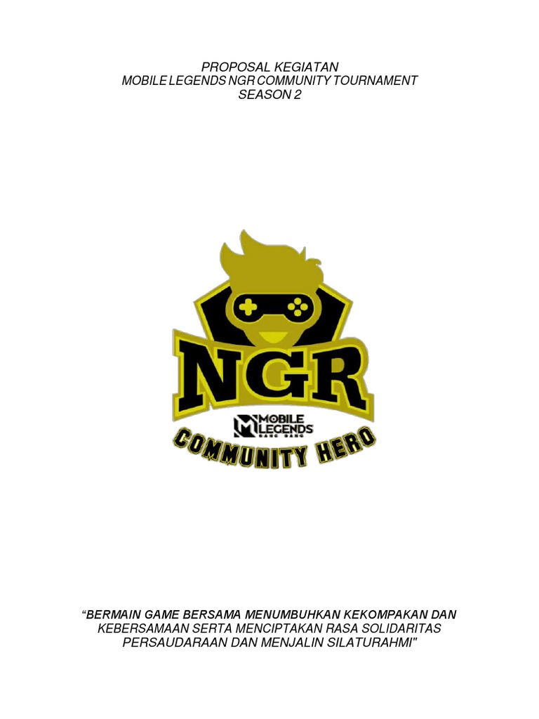 Proposal Turnamen MLBB | PDF