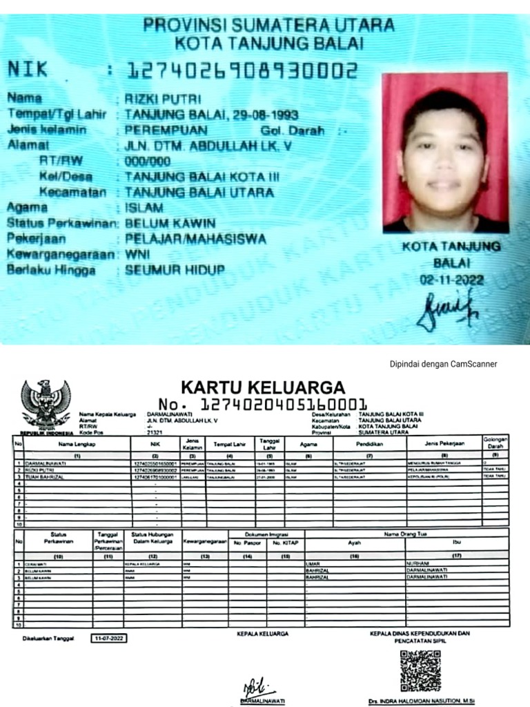 KK Dan KTP Rizki P | PDF