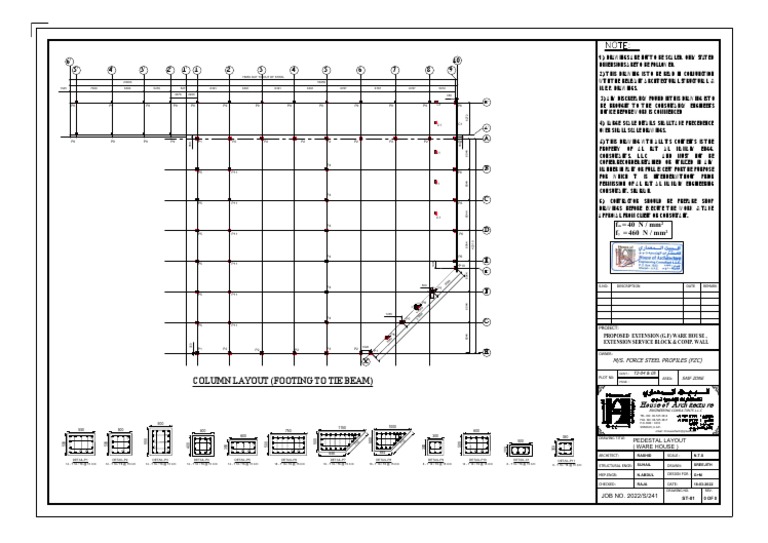 Pedestal For The Steel Column | PDF
