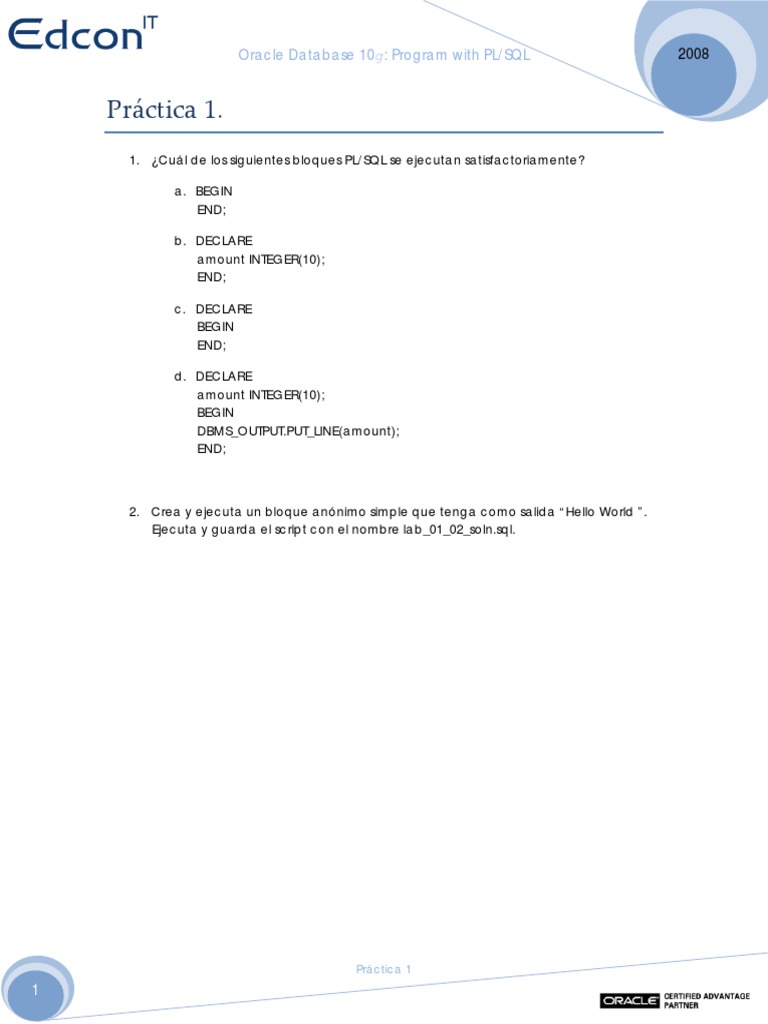 Practica Leccion 1 | PDF