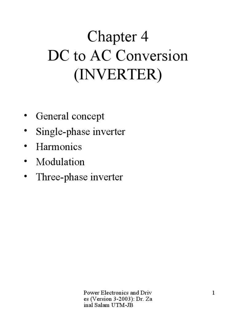 Inverter | Download Free PDF | Power Inverter | Power Electronics