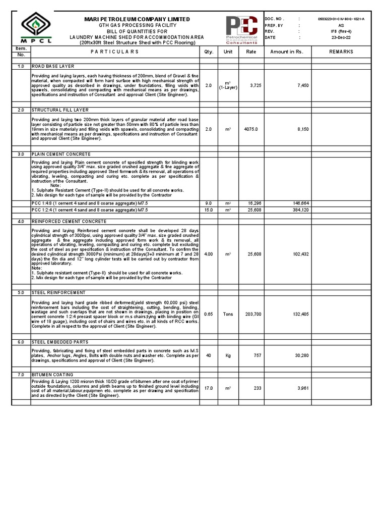 0503223-01-CIV-BOQ-1021-AB (Laundry Shed BOQ Comparision) | PDF ...