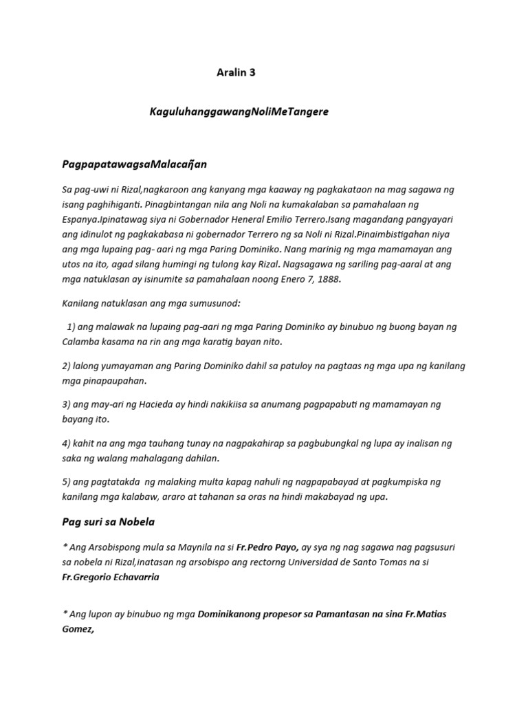 Aralin 3 Rizal | PDF