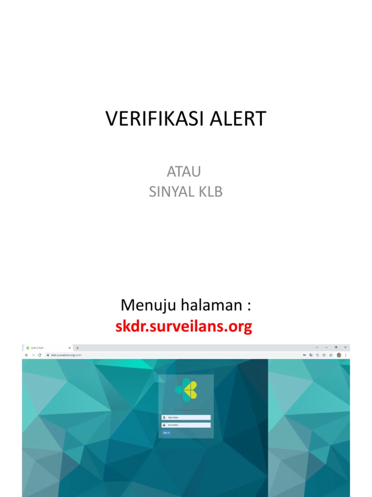 Panduan Verifikasi SKDR Mingguan | PDF | Komputer