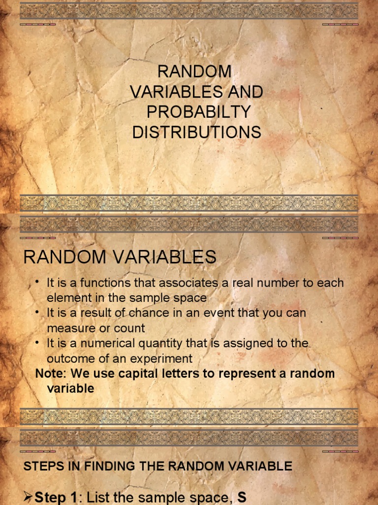 CHAPTER 3 Discrete Probability Distribution | PDF | Probability Distribution | Random Variable