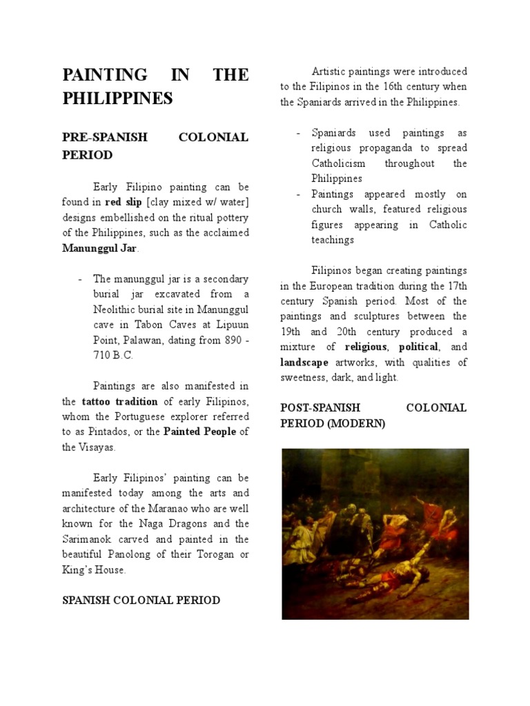 Visual Arts Evolution in the Philippines | PDF | Philippines