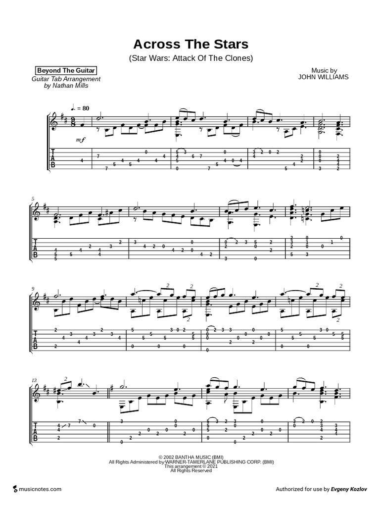 Across The Stars Star Wars | PDF