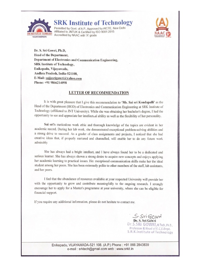 SRK Institute of Technology | PDF