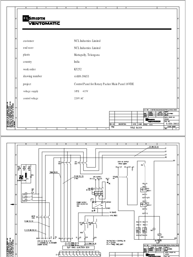 4-009-39653 - Wiring Diagram of Rotary Packer Main Panel - R0 | PDF ...