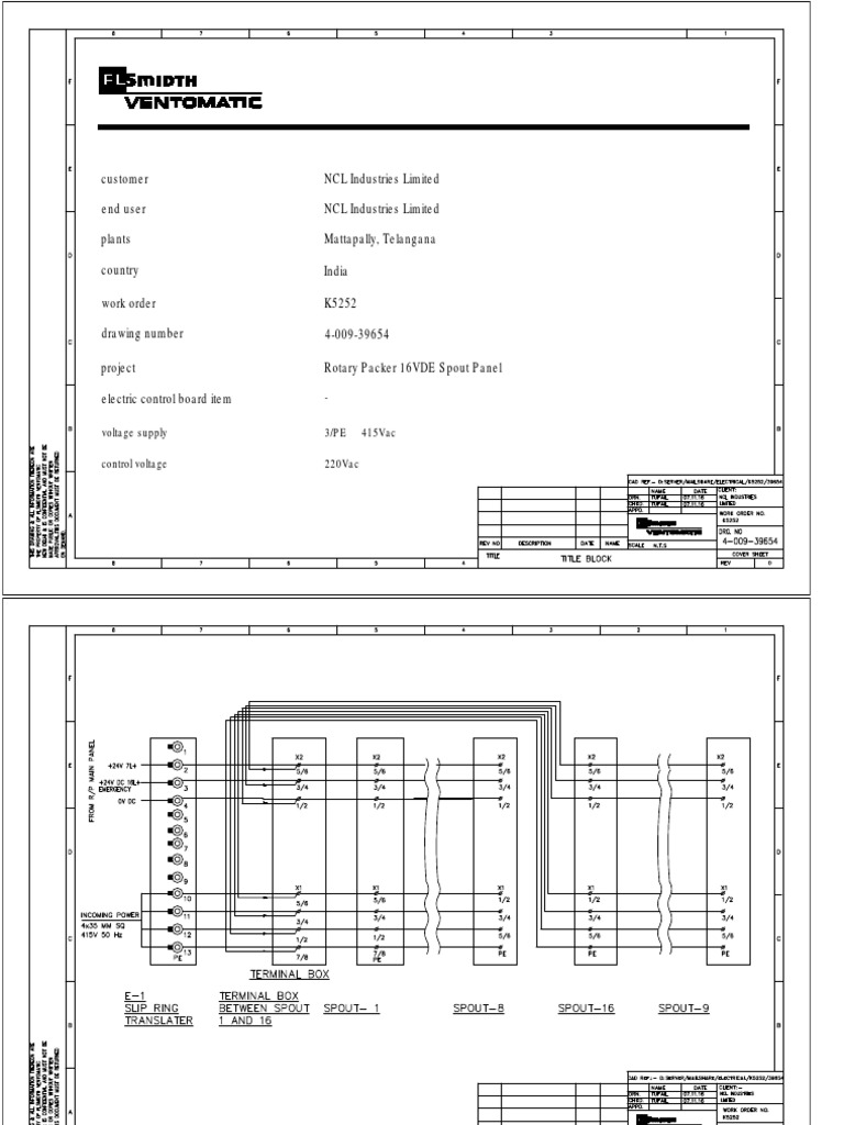 4-009-39654 - Wiring Diagram of Rotary Packer Spout Panel - R0 | PDF ...