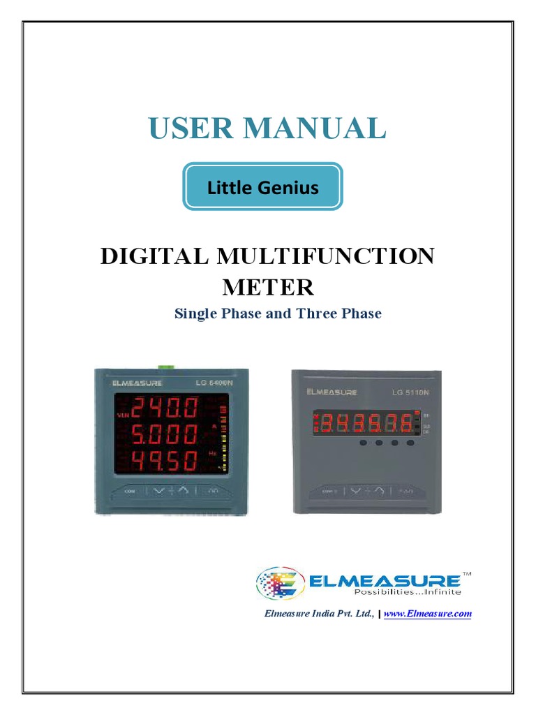 Energy Meter Usage Guide | Download Free PDF | Calibration | Electrical ...