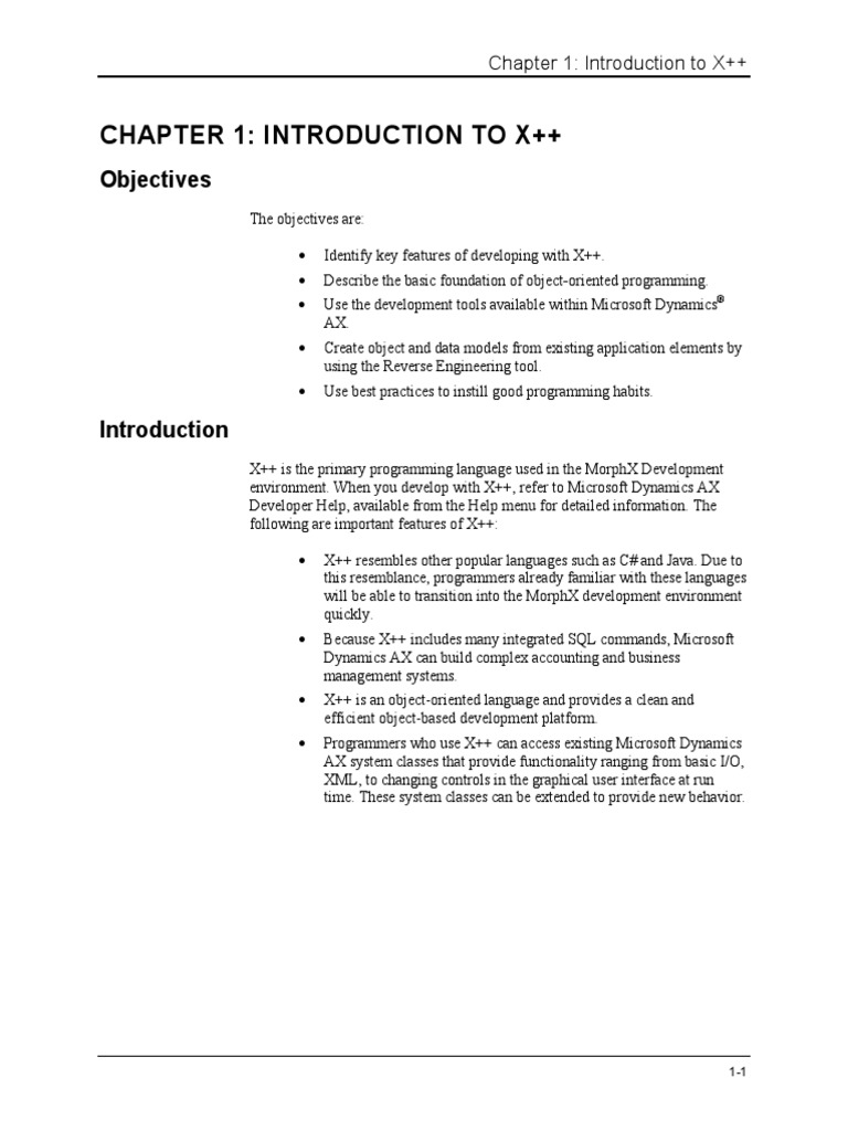 Introduction To X Pdf Class Computer Programming Method Computer Programming 9936