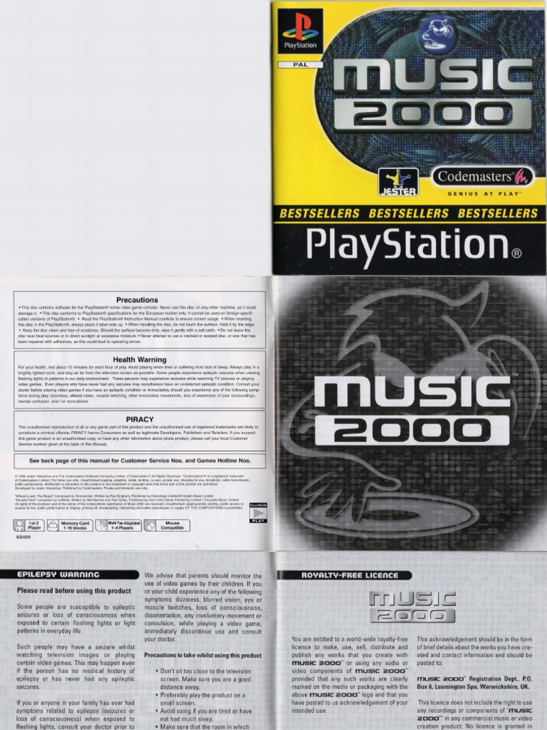 Music2000 Manual | PDF