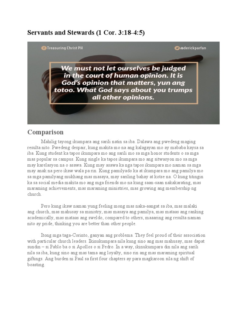 Servants and Stewards | PDF