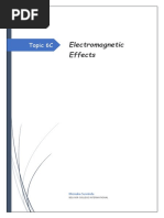 Grade 11 Electromagnetism (Notes by Juster) | PDF