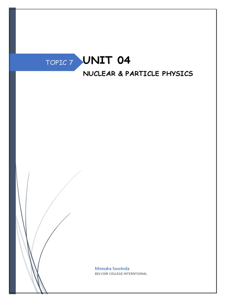 Nuclear & Particle Physics | PDF | Electronvolt | Quark