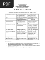 NCP IDNT Diagnosis-Etiology Matrix | PDF | Nutrition | Diet & Nutrition